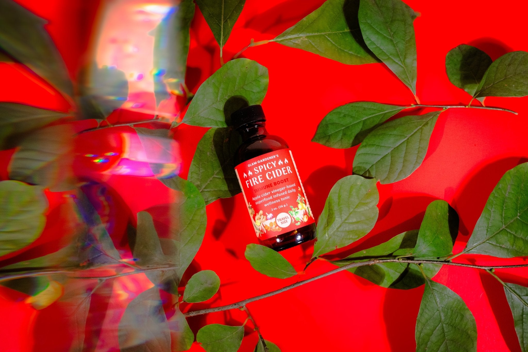VEGAN Fire cider MINI • superfood infused daily wellness tonic • unswe ...