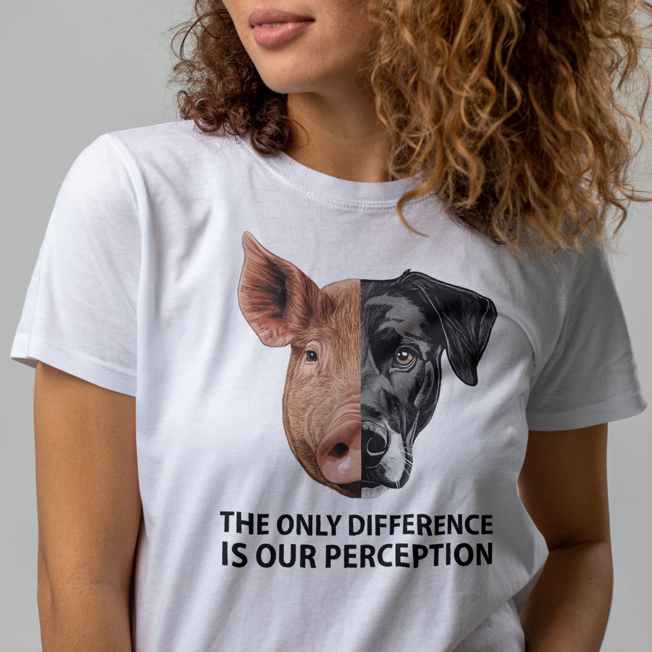 The Only Difference Is Our Perception T-Shirt – Vegan America
