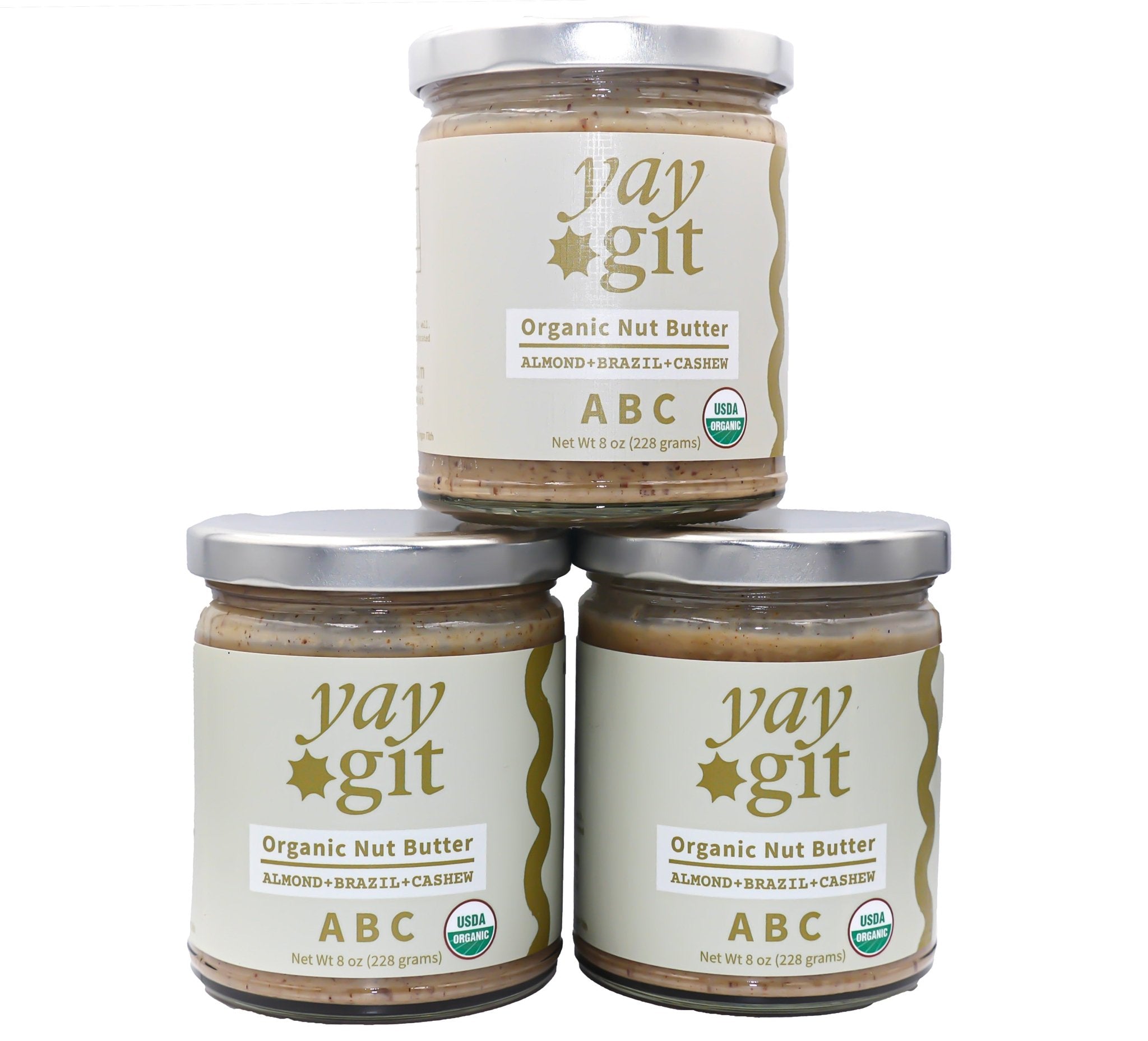 ABC (3 PACK) - Almond Brazil Cashew Nut Butter – Vegan America